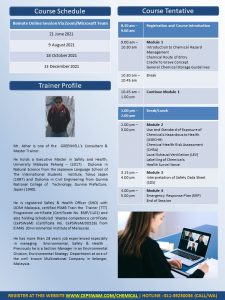 Chemical Hazard Management 2021 – Remote Online Training – 2026 EiMAS ...